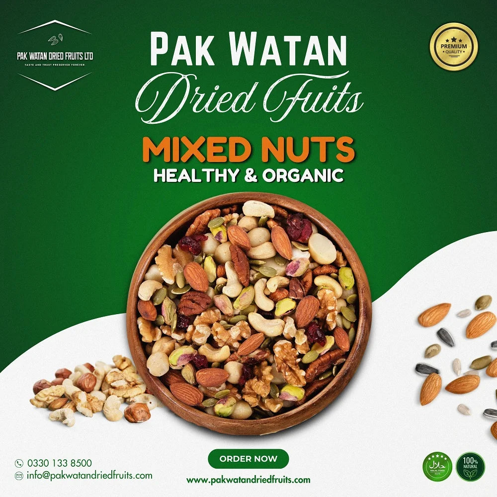 Mixed Nuts Almond, walnuts and more – Pak Watan Dried Fruits Ltd.