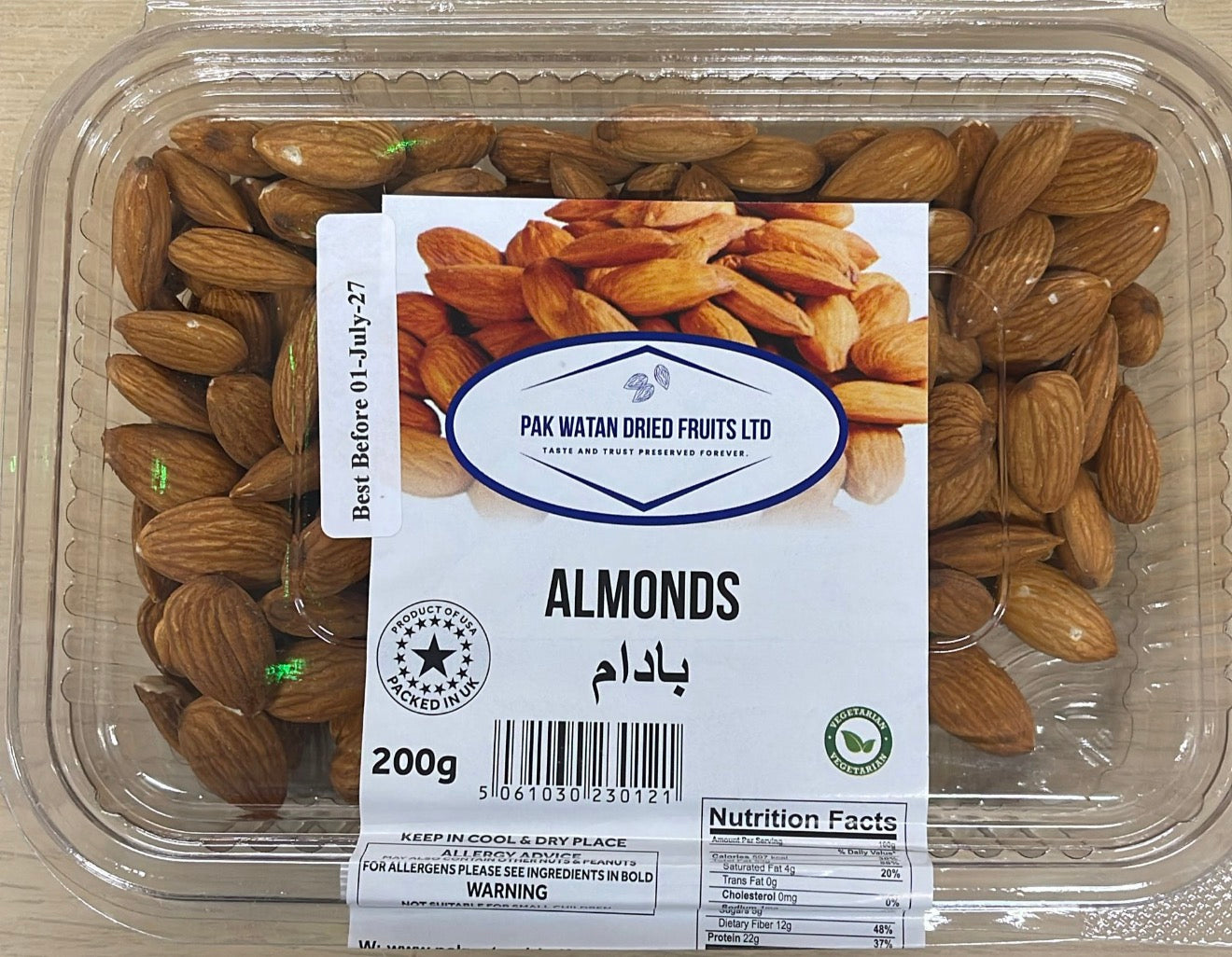 Almonds American – Pak Watan Dried Fruits Ltd.